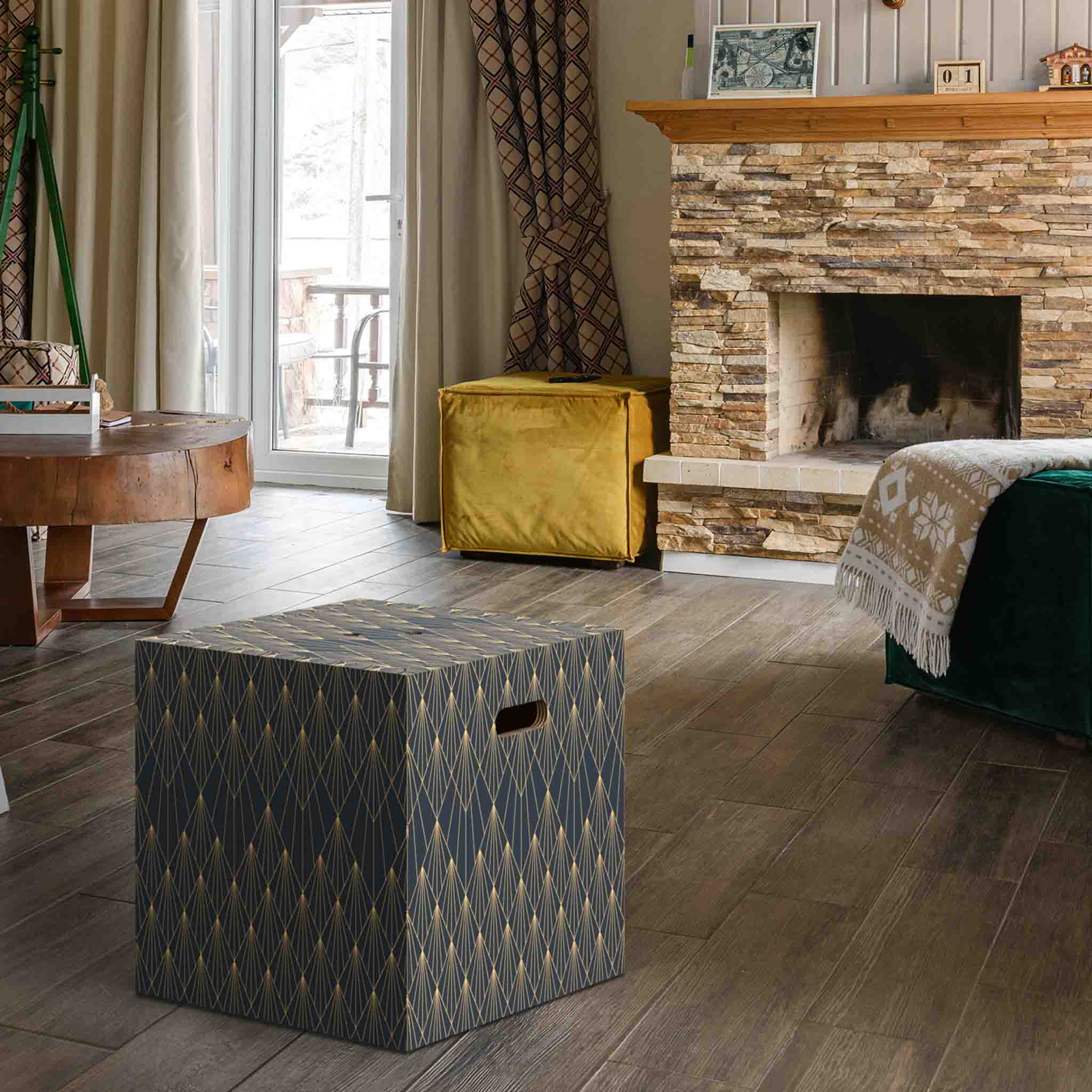 Pouf Contenitore Ecologico Gatsby | Design Elegante – Rippotai